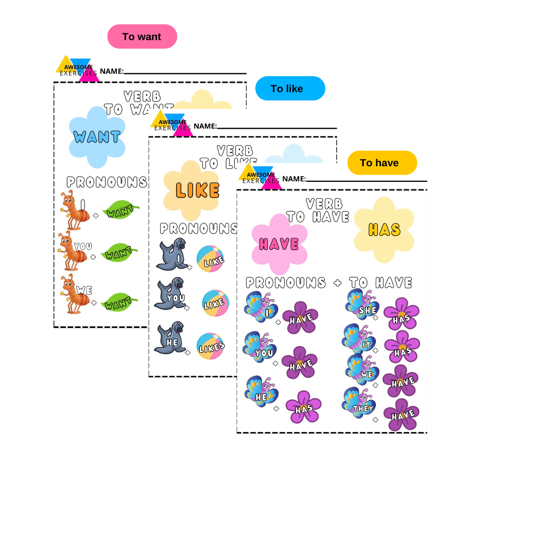 Six Verbs AWESOME ENGLISH Six Verbs AWESOME ENGLISH